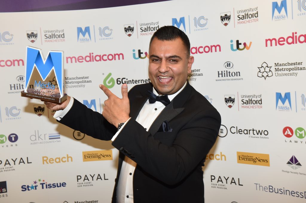 Nikesh Rughani Named Sports Journalist of the year 2022